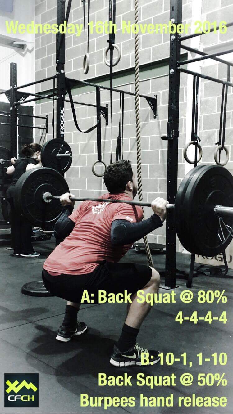 back squats burpees hand release 251139 | WODconnect